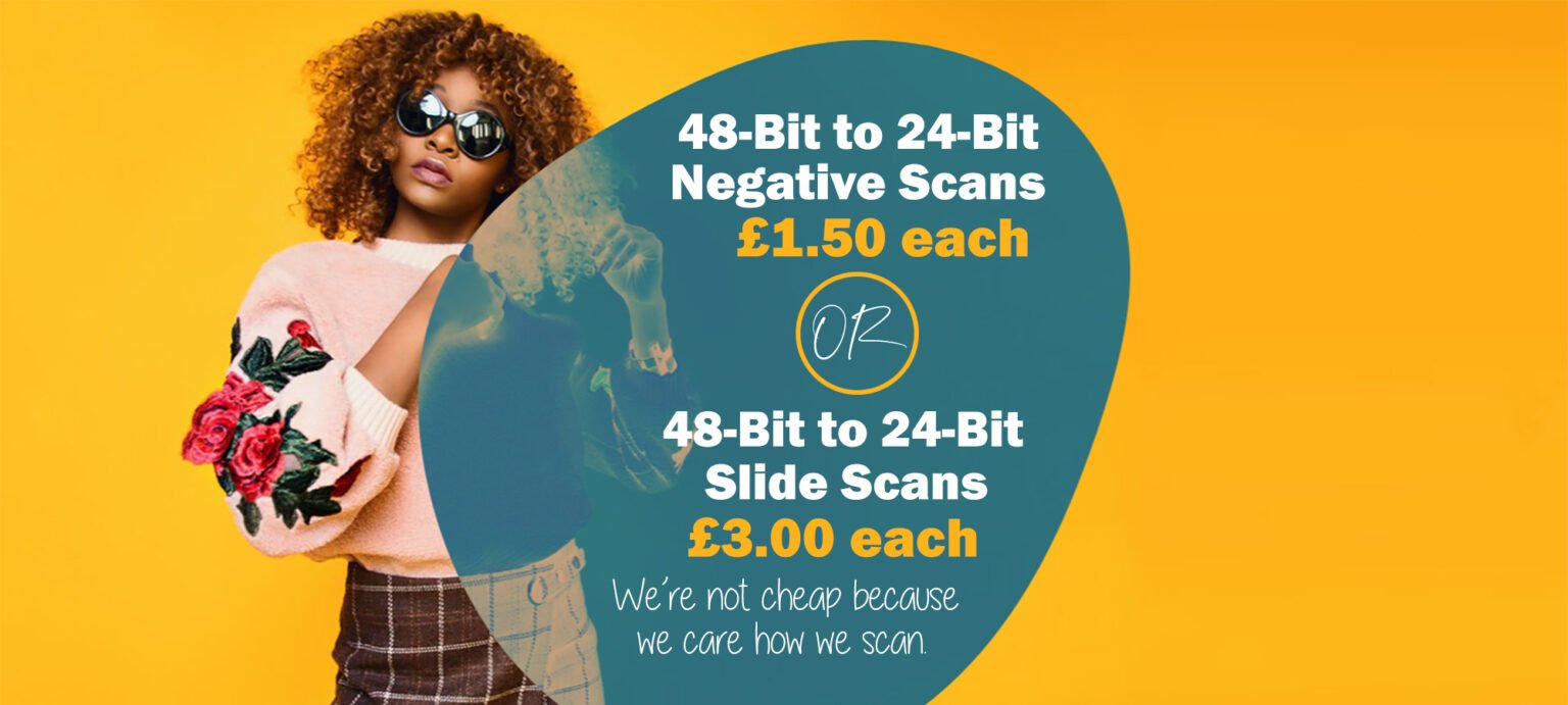 24-Bit & 48-Bit Negative & Slide Scanning Services